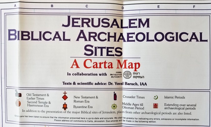 Carta’s Newest Maps: Jerusalem: Biblical Archaeology and Israel ...